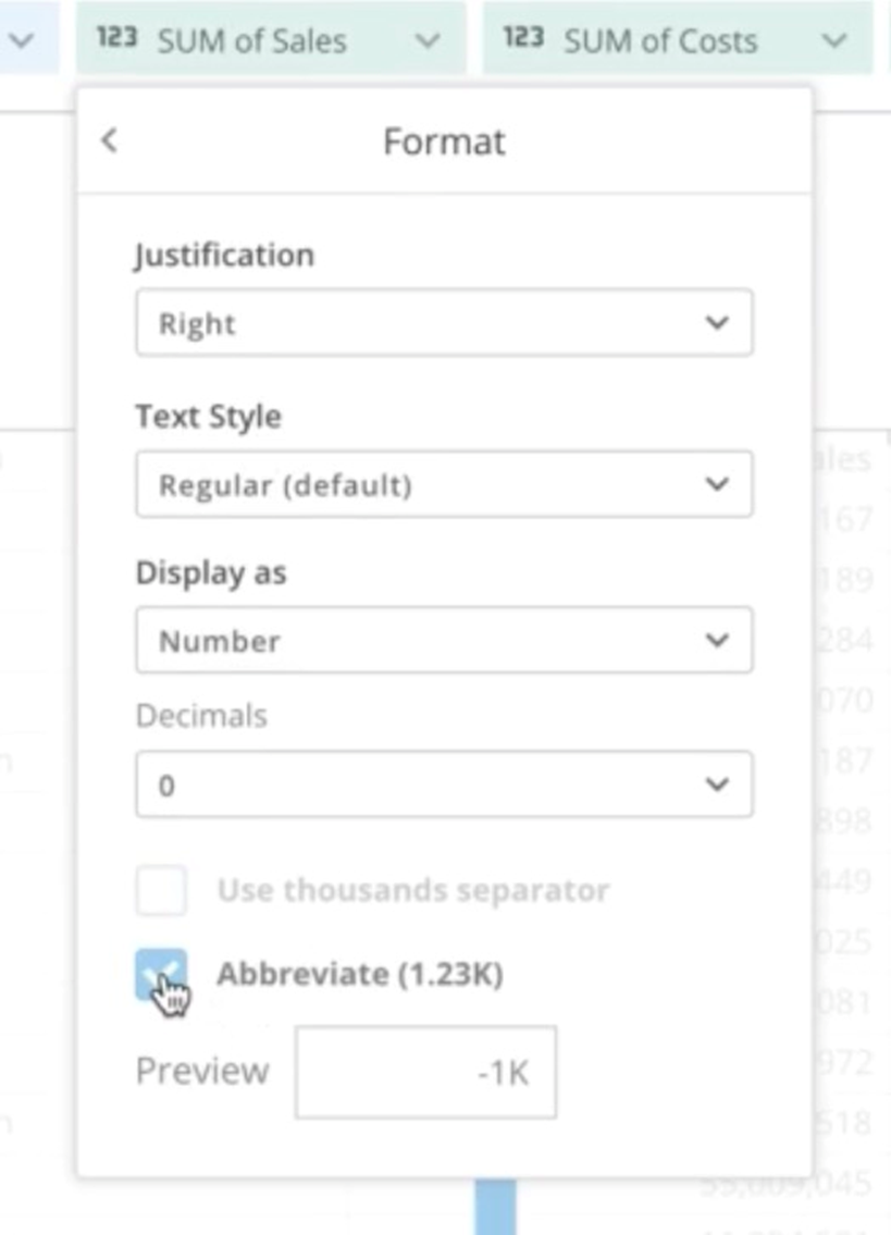 Format Values in Your Chart – NavMD